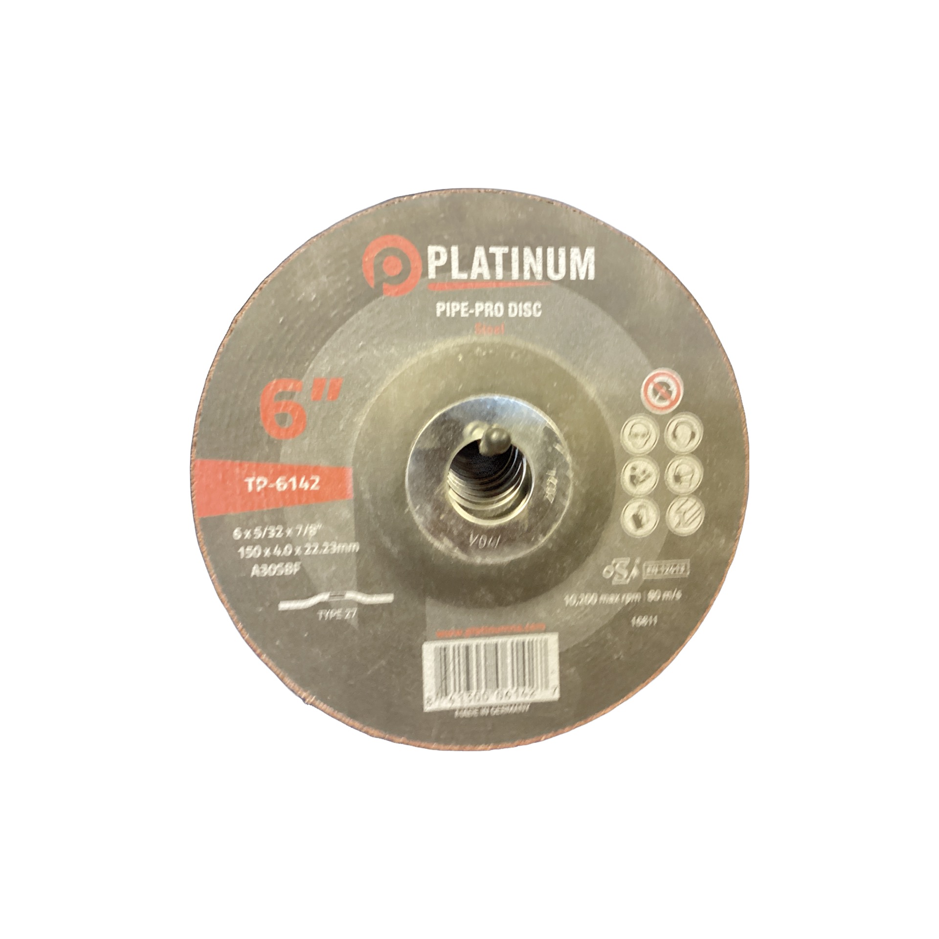 Platinum 6” type 27 cutting disc – Gasco