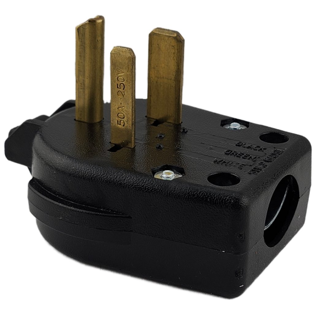 Cooper Wiring S42-SP Black Ground Angle 3 Wire Plug – Gasco